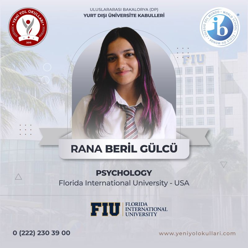 Yurt Dışı Üniversite Kabulleri - Rana Beril Gülcü Detay